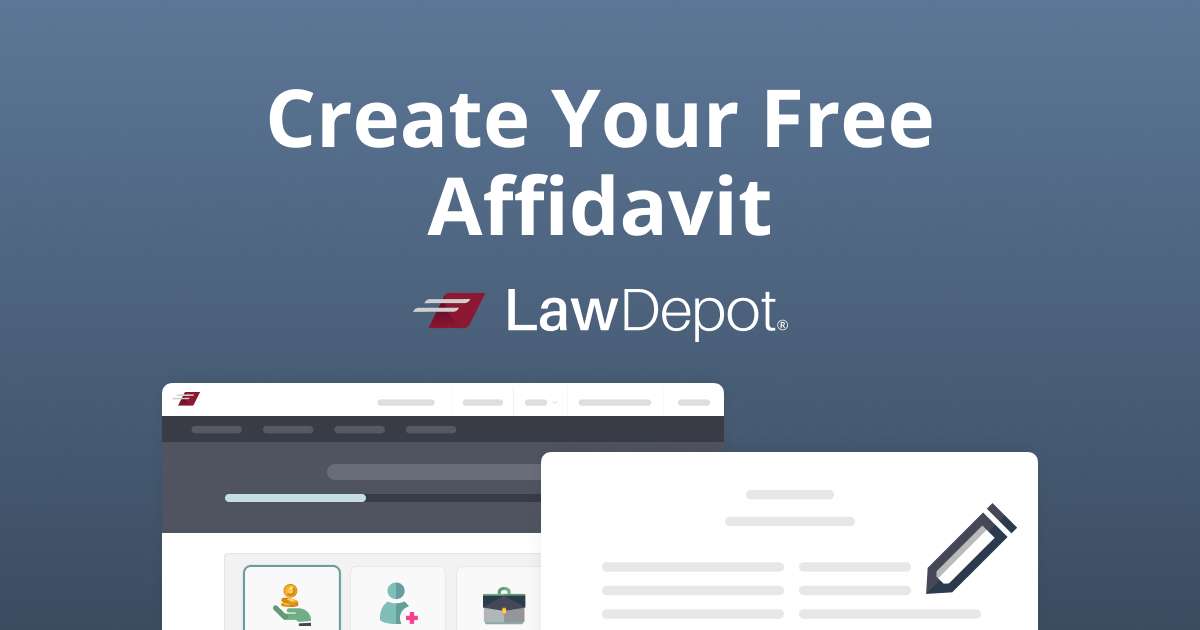 Affidavit Form | Free Affidavit Template (UK) | LawDepot