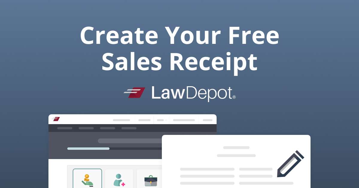 Sales Receipt Form | Free Receipt Template (UK) | LawDepot