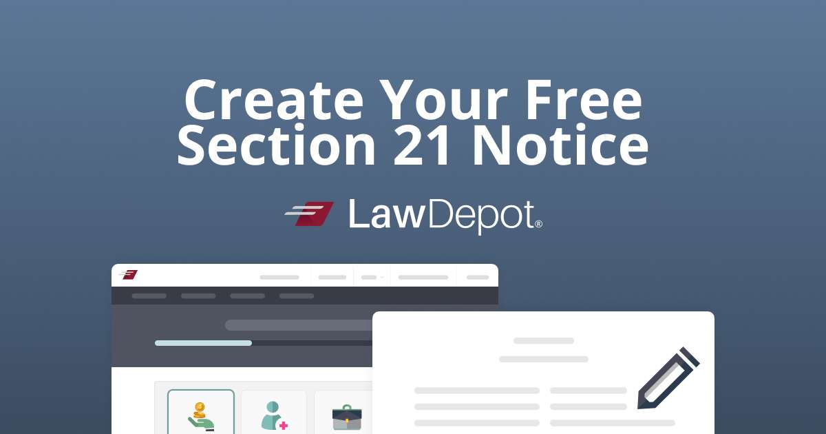 Residential Lease Notices | Section 8 & 21 | LawDepot (UK)